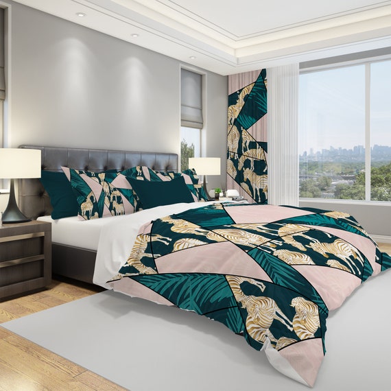 Zebra Bedding Zebra Print Duvet Cover Animal Bedding Summer Bedroom Queen Bedding King Bedding Teen Bedroom Summer Home Decor Etsy
