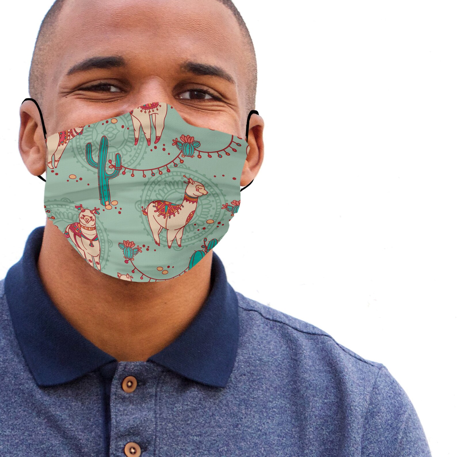 Llama Alpaca Face Mask Cute Llama Face Mask Llama Animal | Etsy