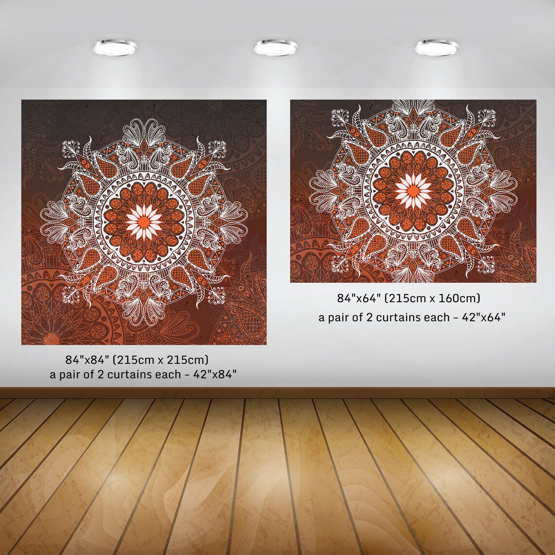 Mandala Window Curtainwindow Treatmentrod Pocket - Etsy