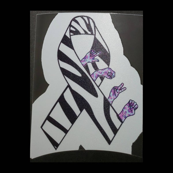 Asl Deaf Car Decal - Etsy