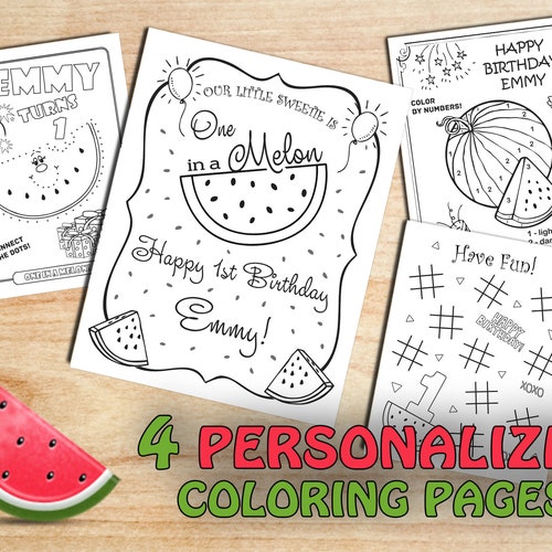 One in A Melon Watermelon Birthday Matching Watermelon - Etsy