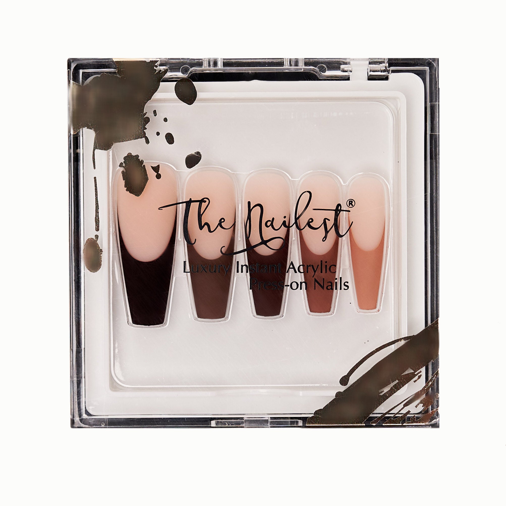 Instant Luxury Acrylic Press on Nails- Down-to-earth Multi French | C ...