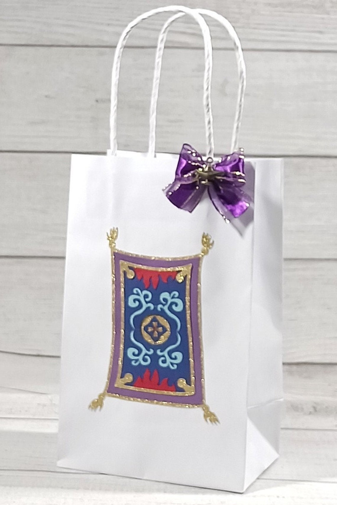 Princess Jasmine Aladdin Birthday Party Favor Gift Bags - Etsy