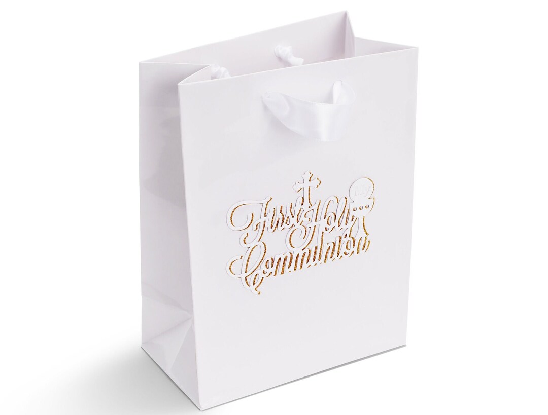 First Holy Communion Favor Gift Bags, Handmade Elegant Welcome Candy ...