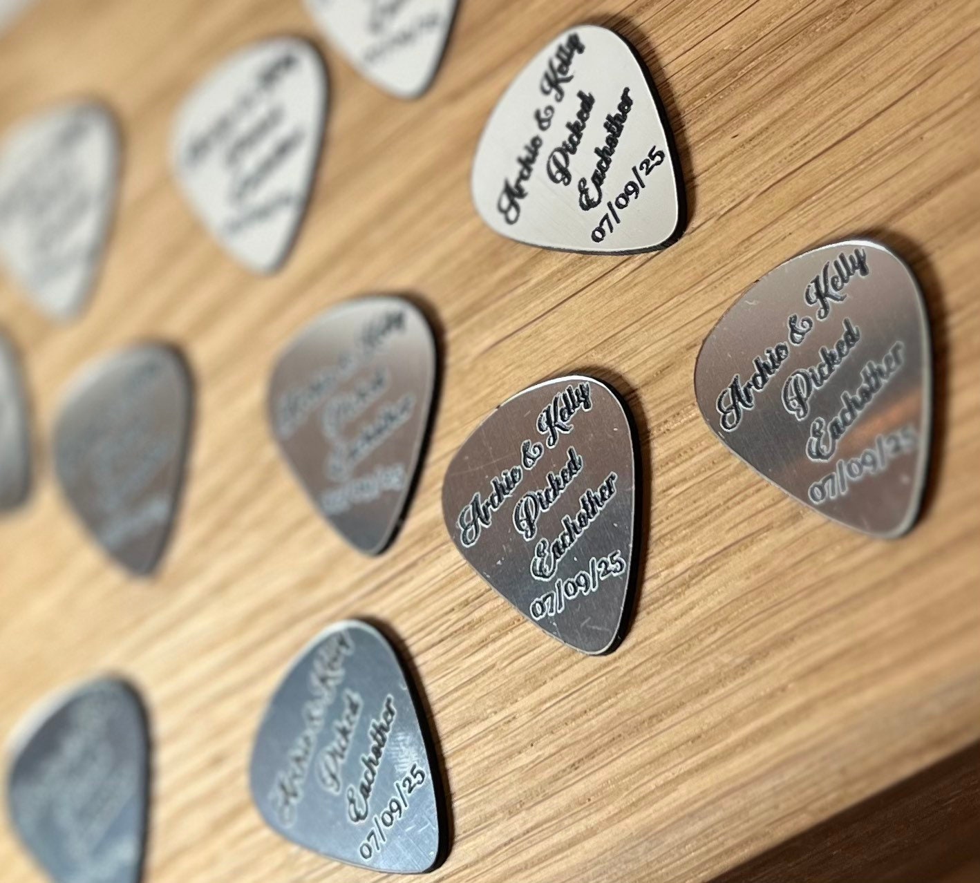 PERSONALISED GUITAR PLECTRUM Acrylic Music Themed Wedding - Etsy UK
