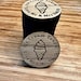 Personalised Oak Ice Cream Tokens Wedding Favours Circles party ...