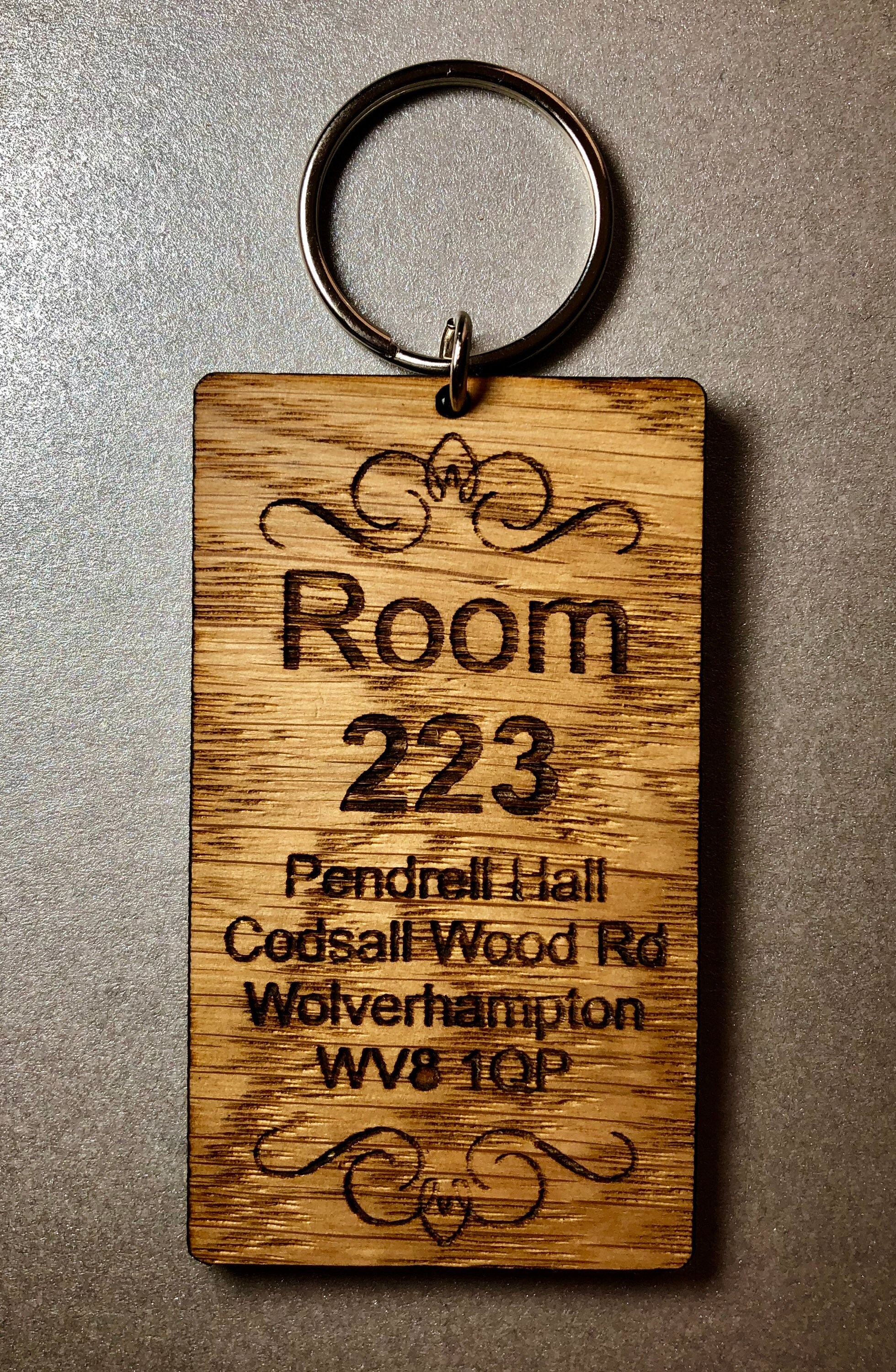 Oak Hotel Room Key B&B Caraven Business Door Wooden Keyrings ...