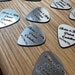 PERSONALISED GUITAR PLECTRUM Acrylic Music Themed Wedding Table ...