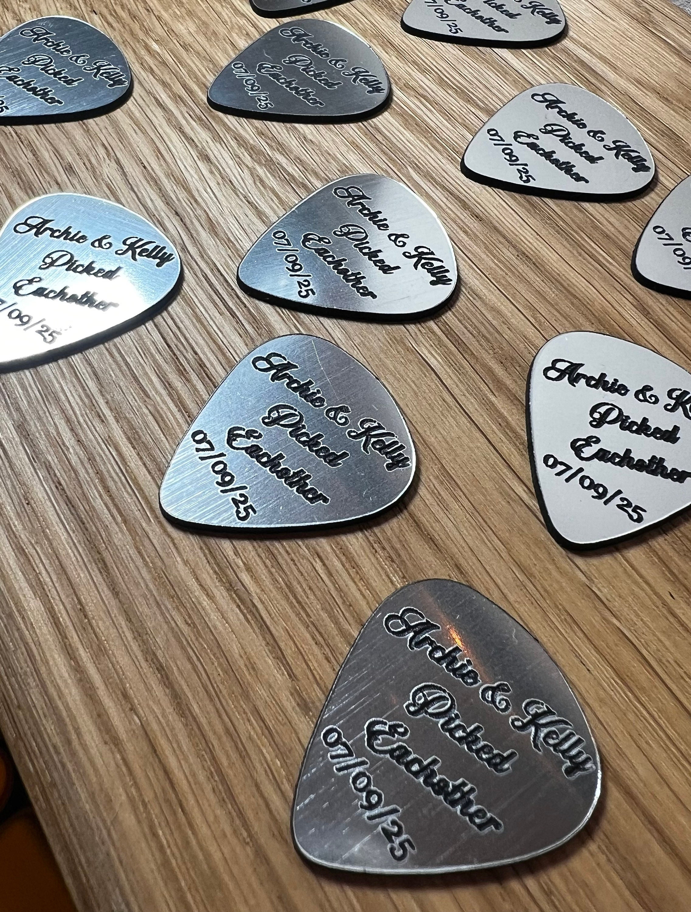 PERSONALISED GUITAR PLECTRUM Acrylic Music Themed Wedding - Etsy UK