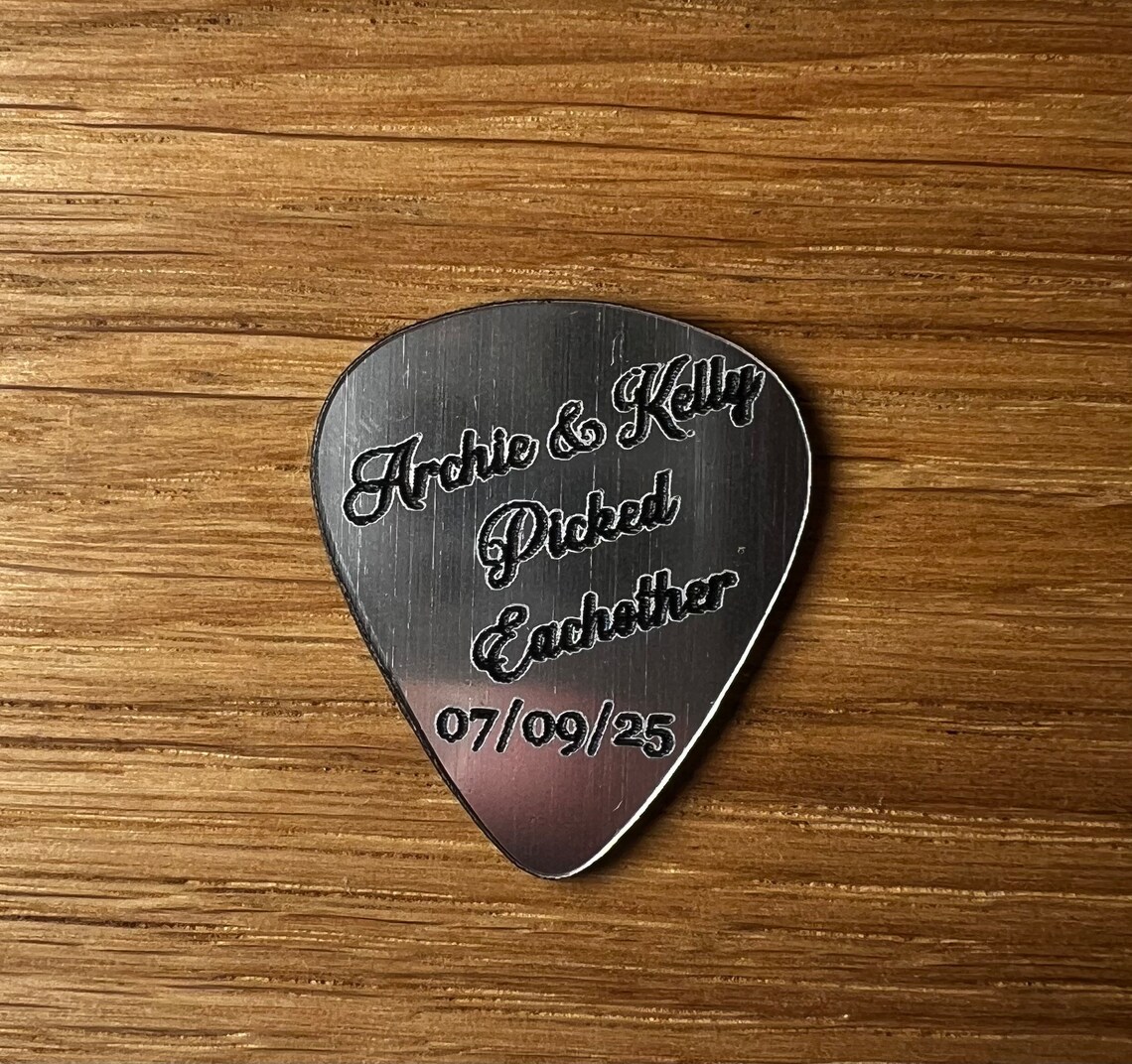 PERSONALISED GUITAR PLECTRUM Acrylic Music Themed Wedding - Etsy UK