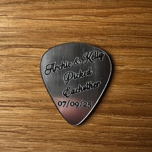 PERSONALISED GUITAR PLECTRUM Acrylic Music Themed Wedding Table ...