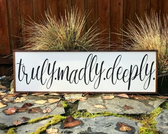 Truly madly deeply | Etsy