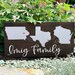 CUSTOM state sign state sign wedding gift state to state | Etsy