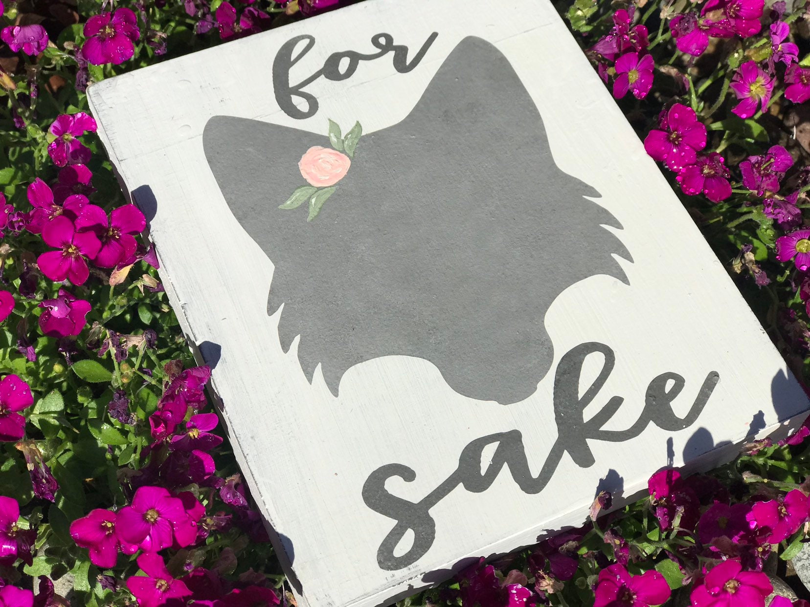 For fox sake funny sign adult humor funny funny sign | Etsy