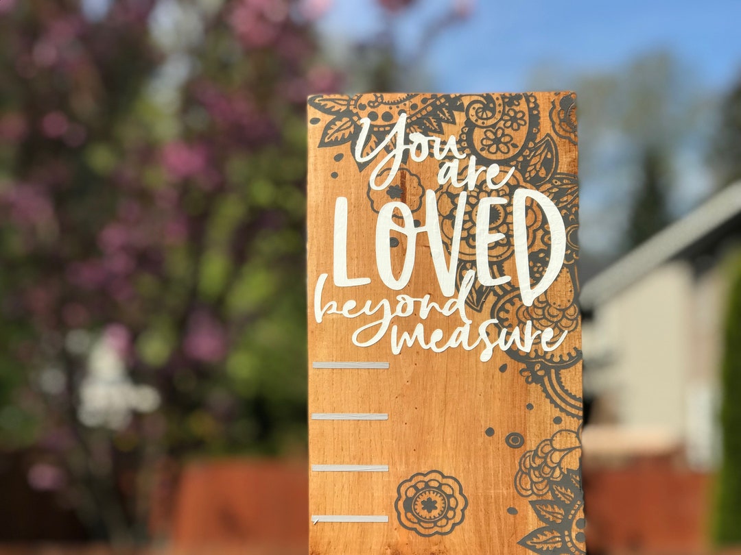 Growth Chart Ruler Growth Chart Paisley Nursery Decor Custom Sign ...