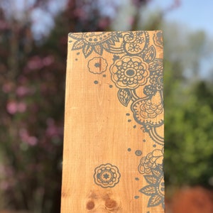 Growth Chart Ruler Growth Chart Paisley Nursery Decor Custom Sign ...