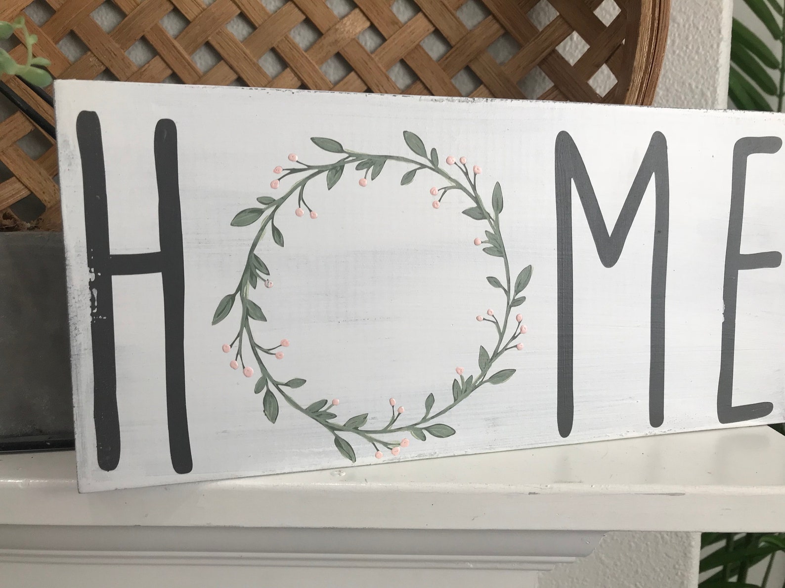 Home Established Sign Home Home Sign Home Wreath Sign - Etsy