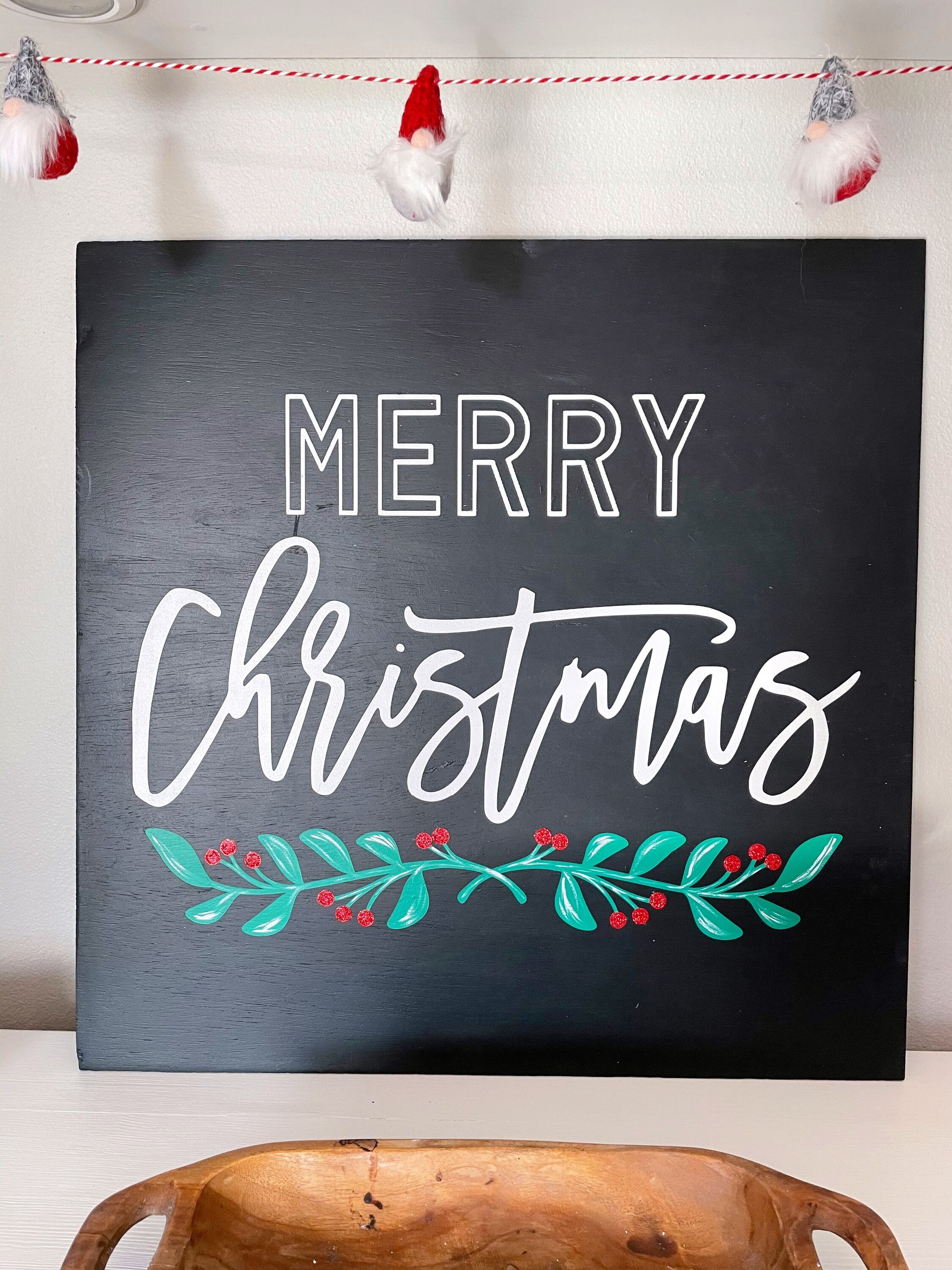 Merry Christmas Christmas Sign Decor | Etsy