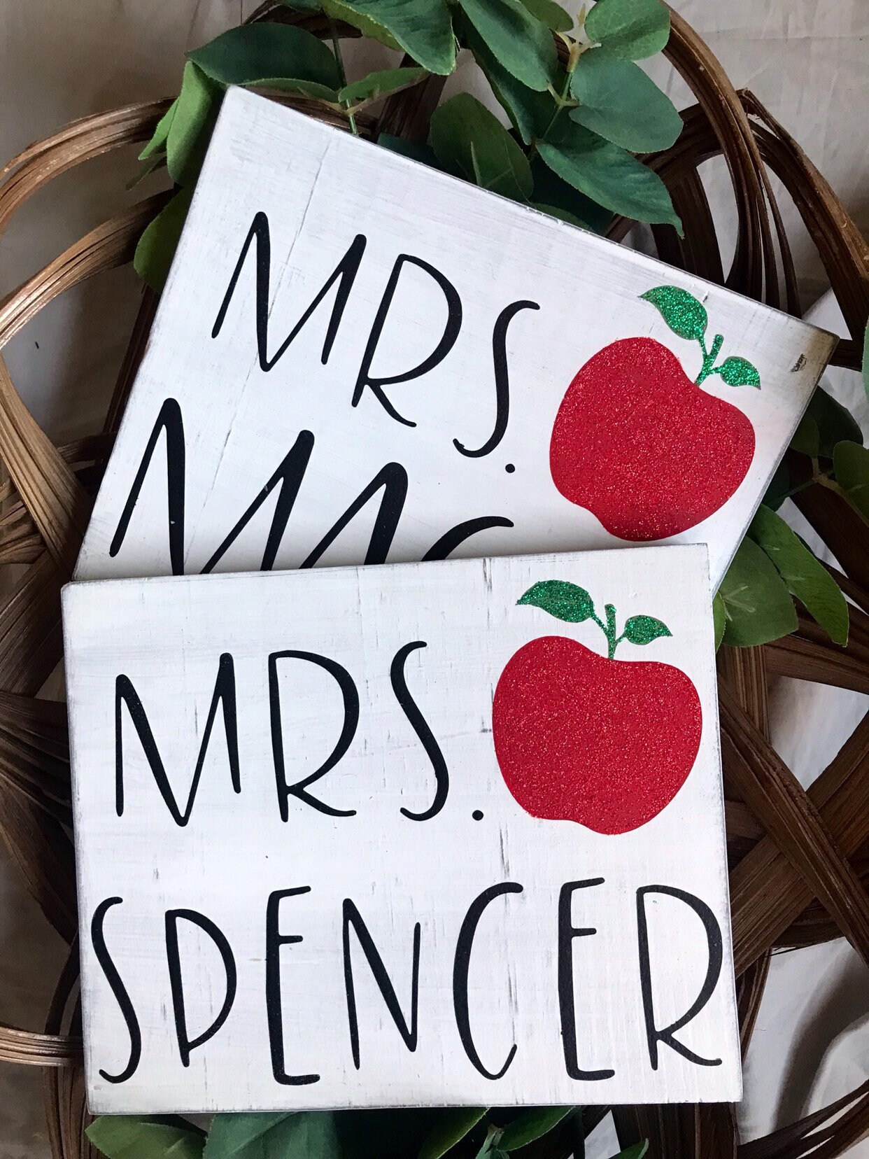 Teacher Sign Teach Teacher Apple Classroom Decor - Etsy