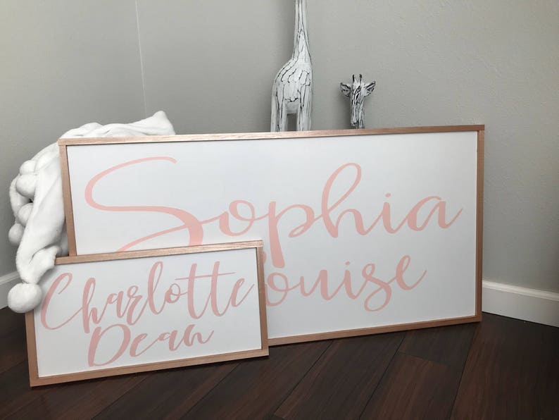 Custom Name Nursery Baby Name Sign Nursery Sign - Etsy