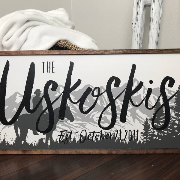 Western Family Name - Etsy