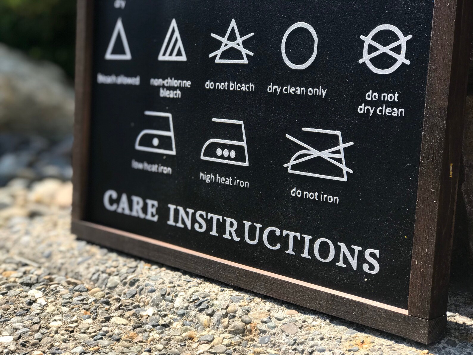 Laundry Co Sign Laundry Rules Care Instructions Laundry | Etsy