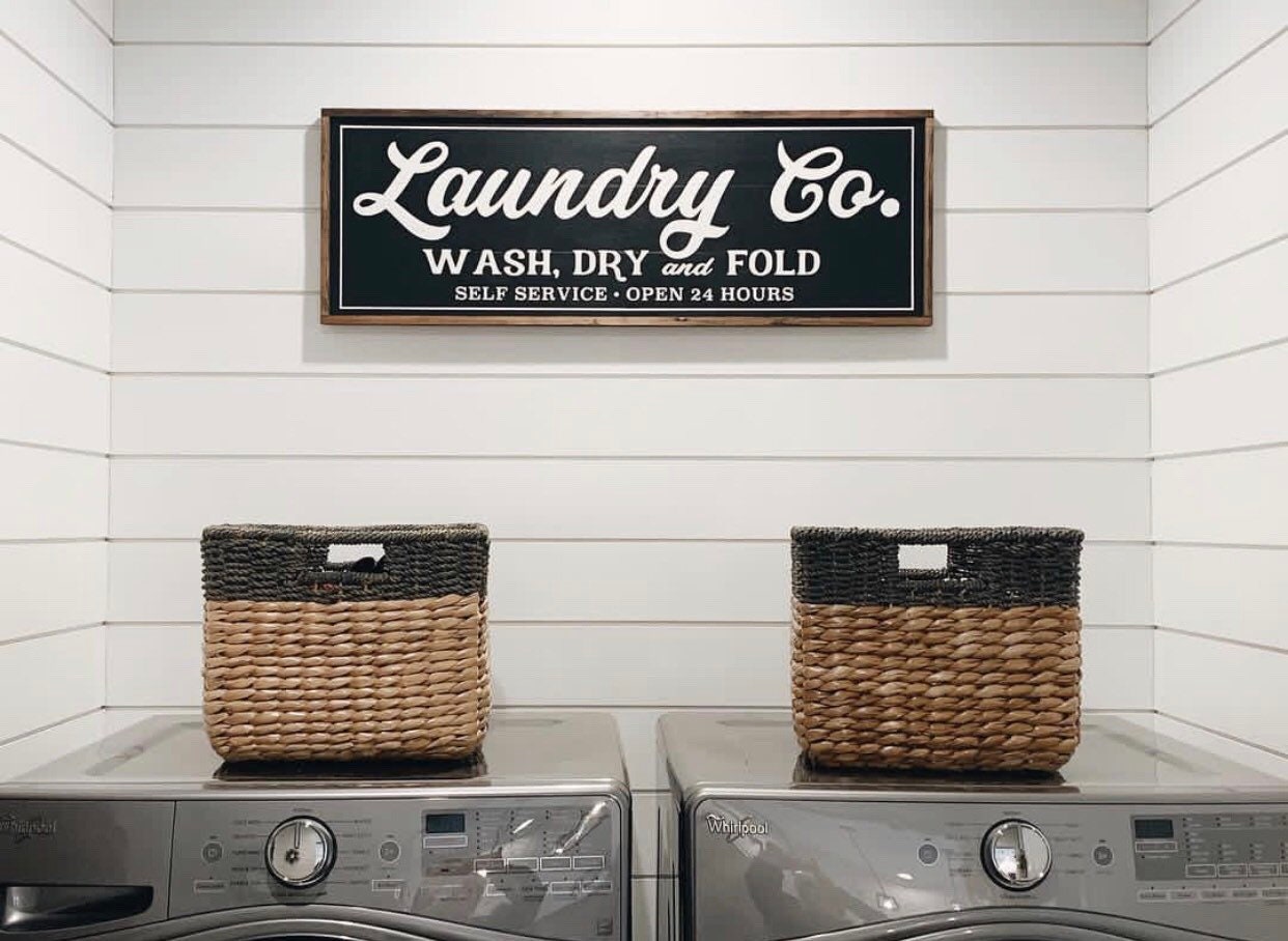 Laundry co wash dry and fold open 24 hours laundry co | Etsy