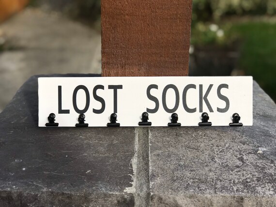 Lost socks sign lost socks hanger laundry room laundry | Etsy