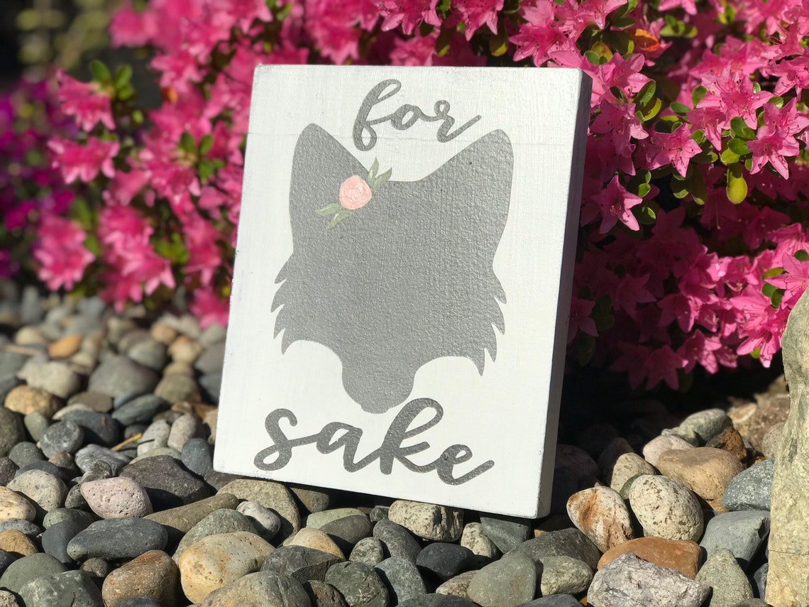 For fox sake funny sign adult humor funny funny sign | Etsy