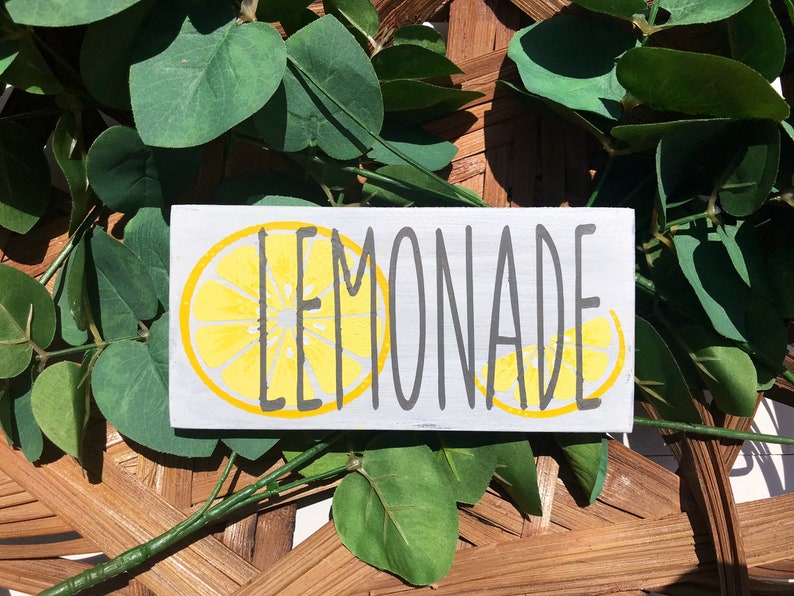Lemonade lemonade sign kitchen sign kitchen decor | Etsy