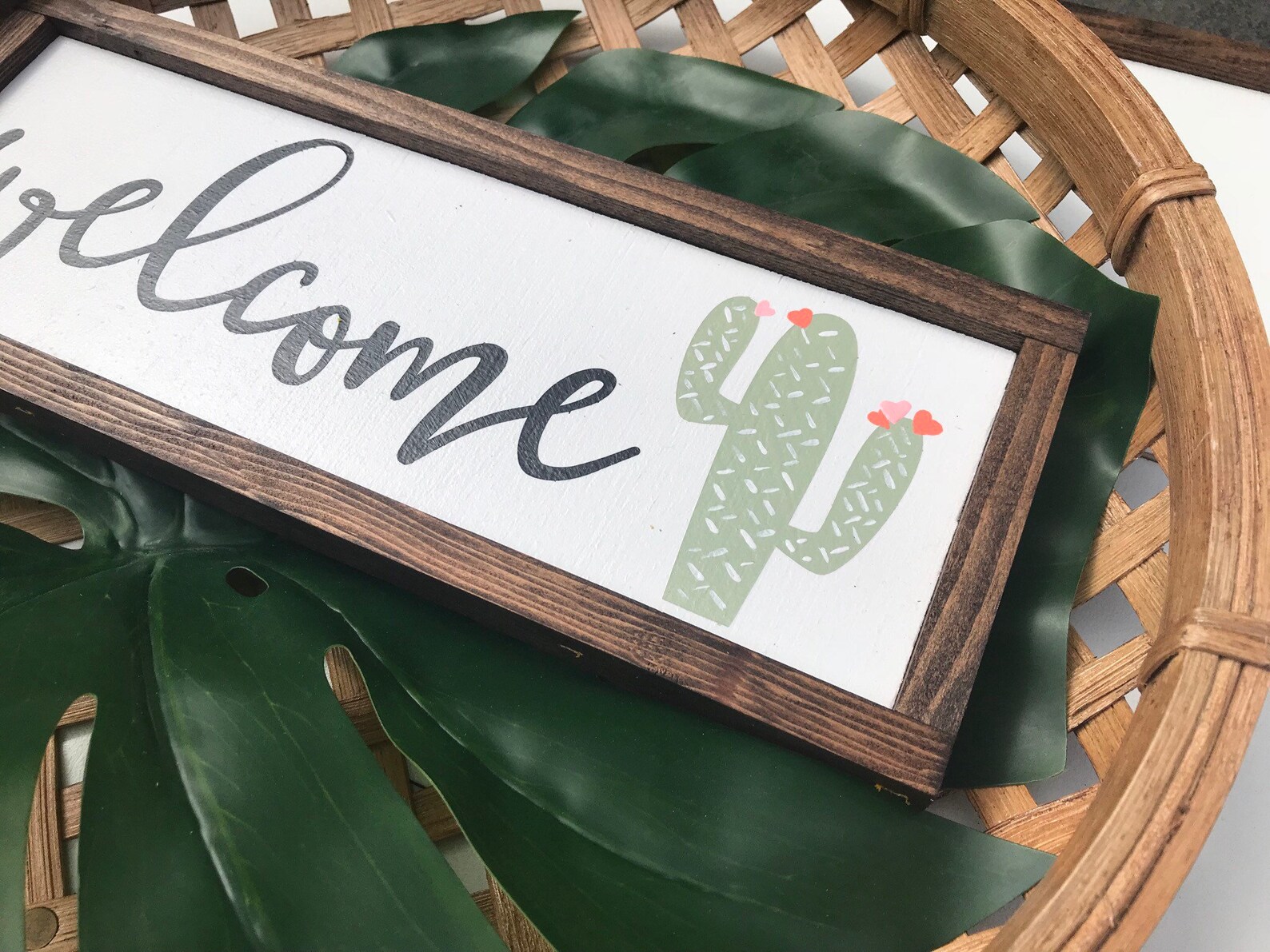 Welcome Sign/welcome/cactus/cacti/southwestern/entry/living - Etsy
