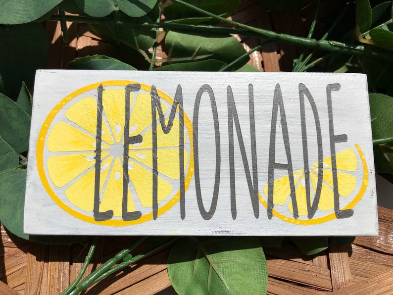 Lemonade lemonade sign kitchen sign kitchen decor | Etsy