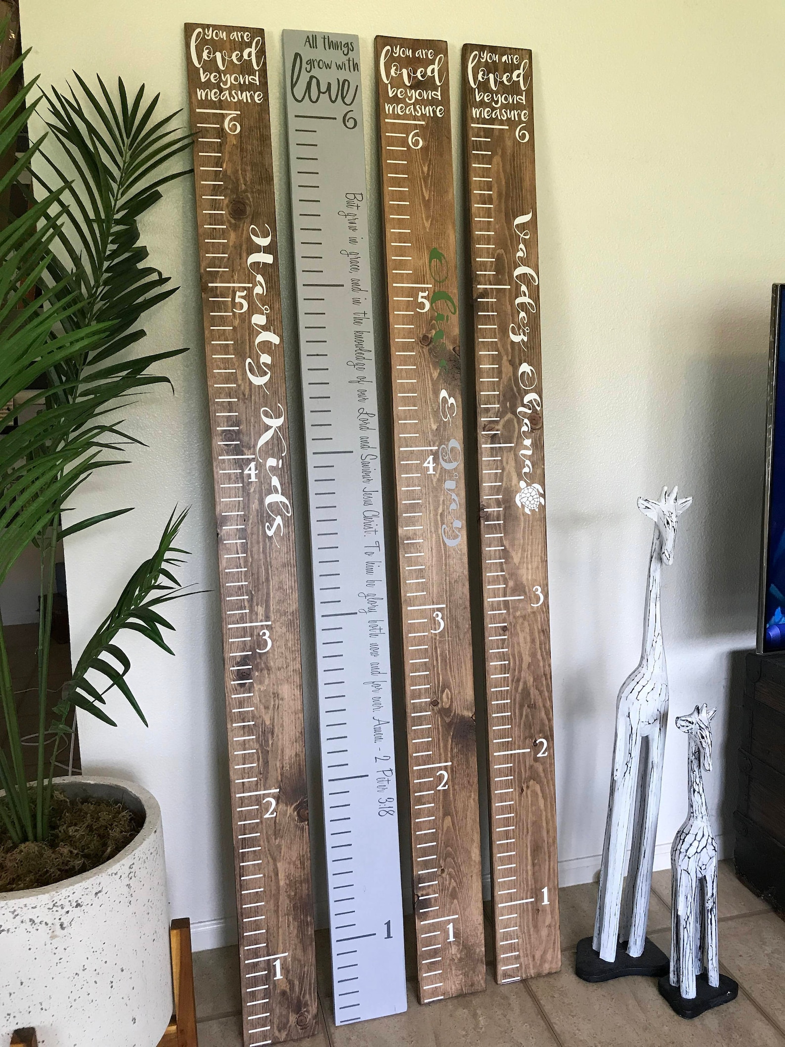Growth Chart Wooden Growth Chart Growth Chart Ruler Wood - Etsy