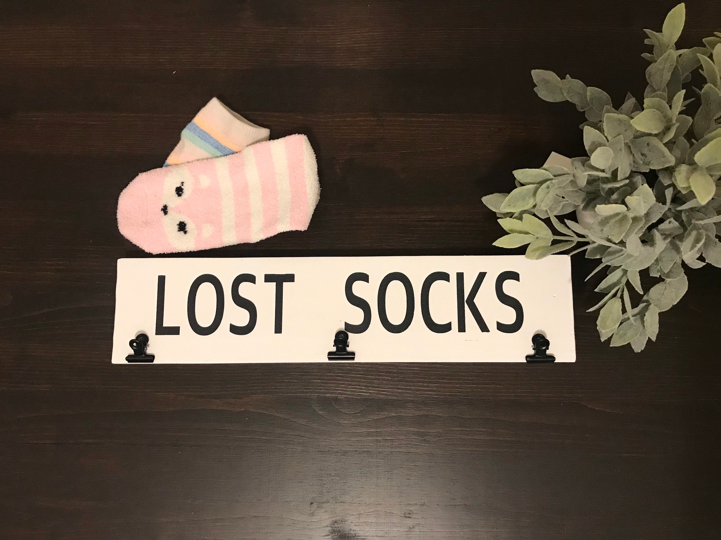 Lost socks sign lost socks hanger laundry room laundry | Etsy