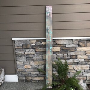 Growth Chart Ruler Growth Chart Paisley Nursery Decor Custom Sign ...