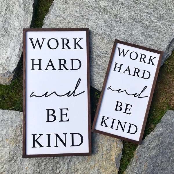 Work Hard Print - Etsy