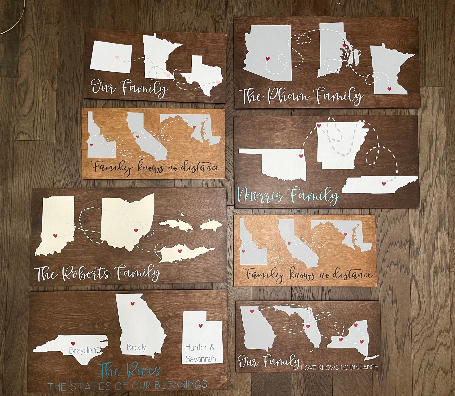 CUSTOM State Sign State Sign Wedding Gift State to State - Etsy