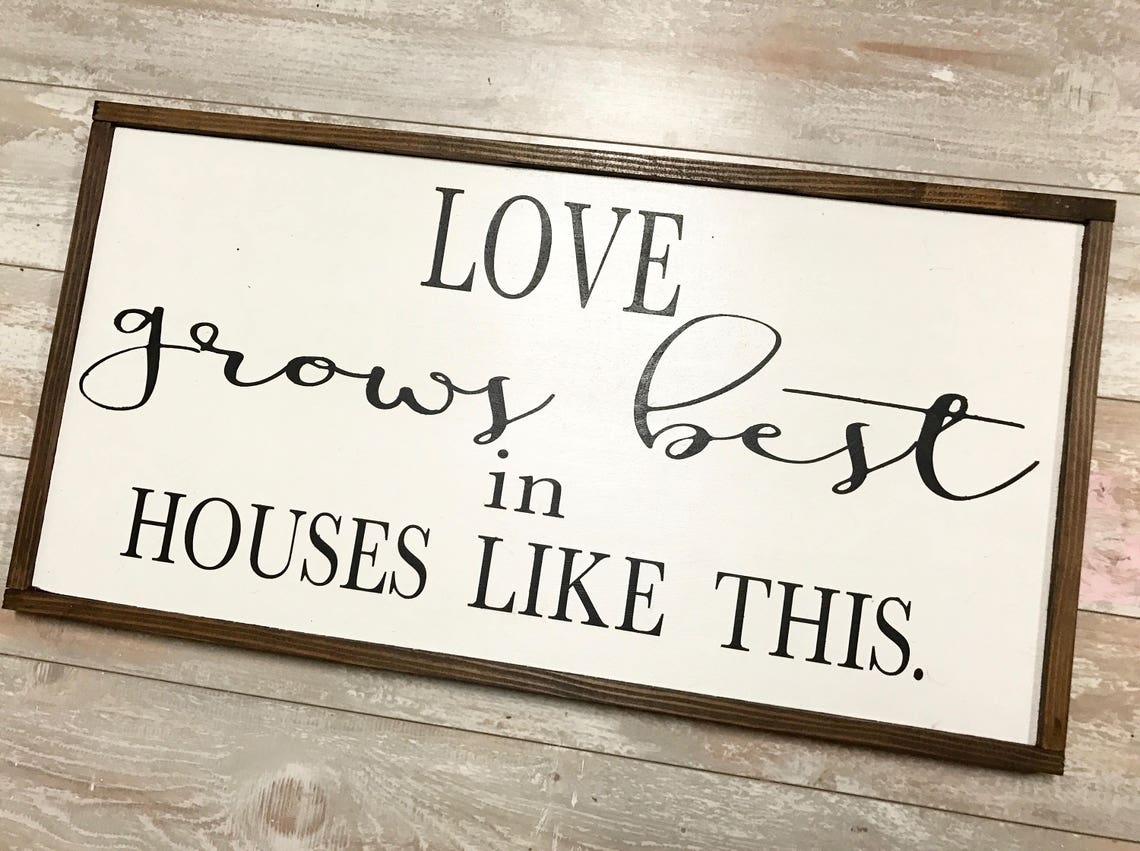 Love Grows Best in Little House Love Grows Best Love Grows | Etsy