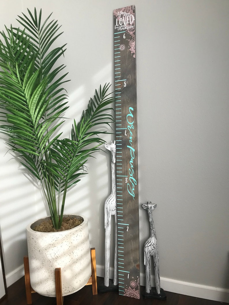 Growth Chart Ruler Growth Chart Paisley Nursery Decor - Etsy