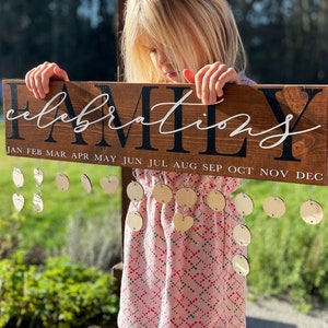 Family celebration sign family sign family gift custom | Etsy