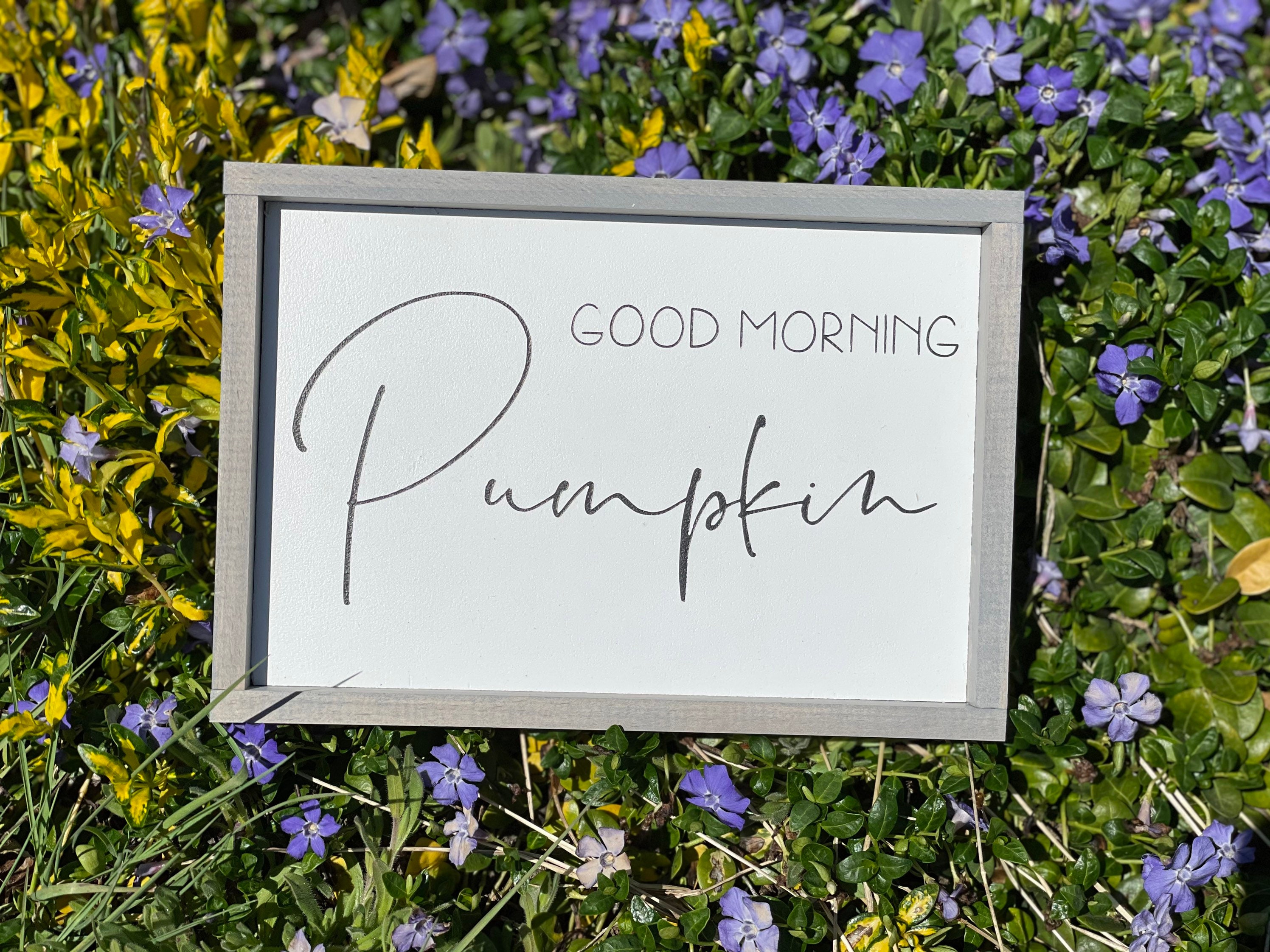 Good Morning Pumpkin Good Morning Gorgeous Pumpkin Good - Etsy UK