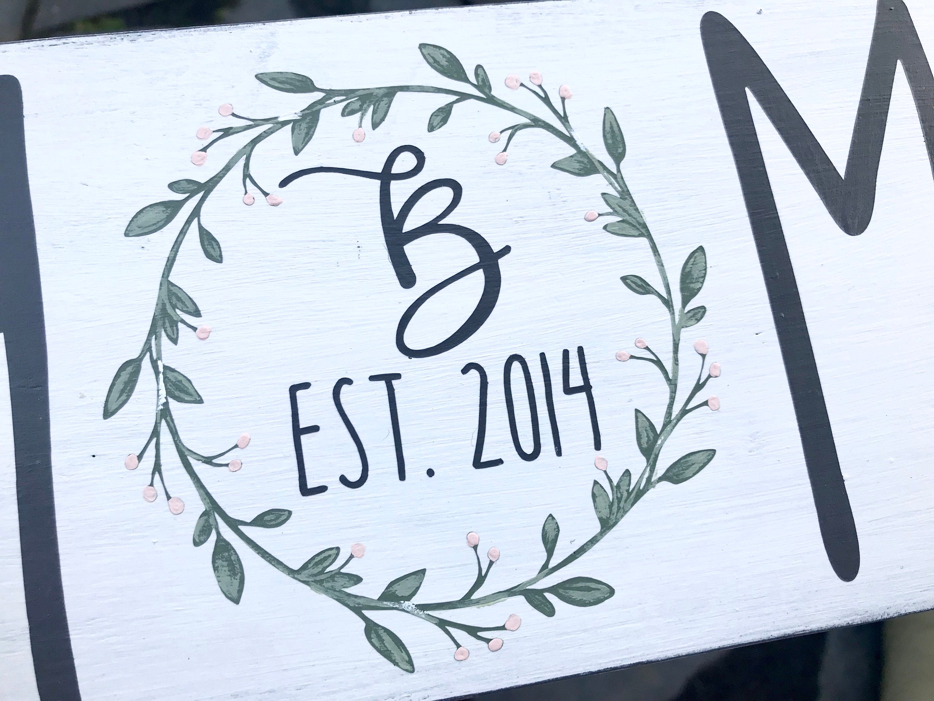 Home Established Sign Home Home Sign Home Wreath Sign - Etsy