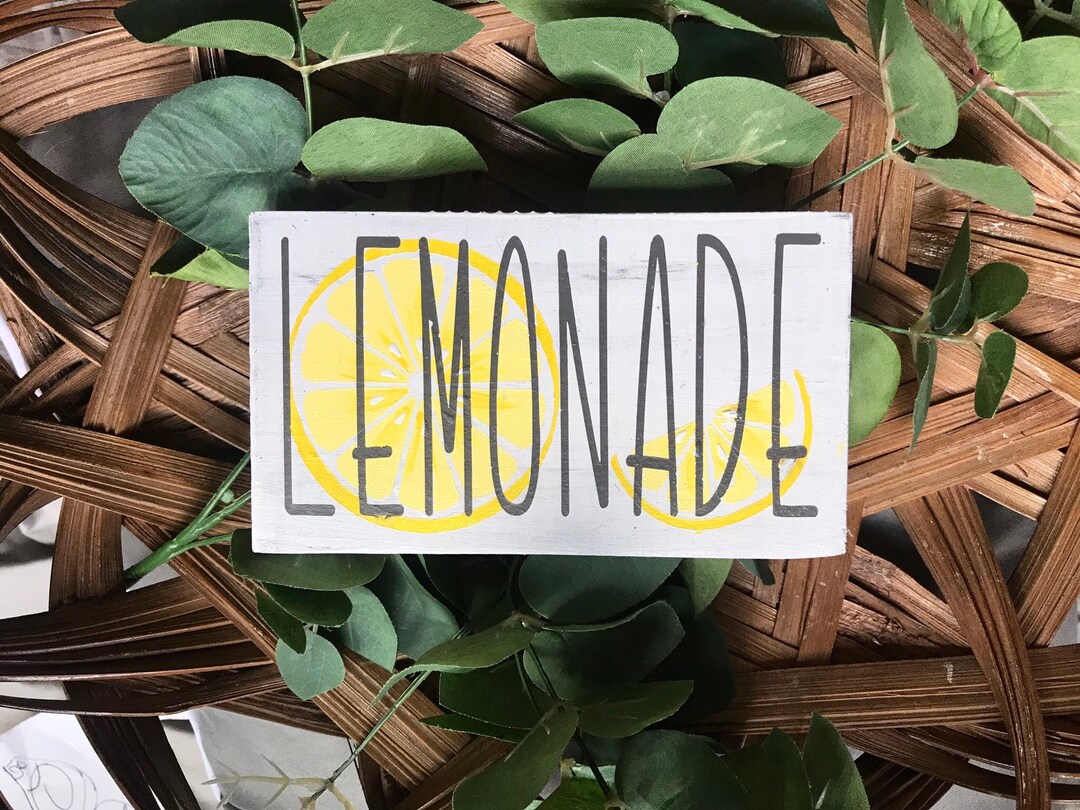 Lemonade Lemonade Sign Kitchen Sign Kitchen Decor - Etsy