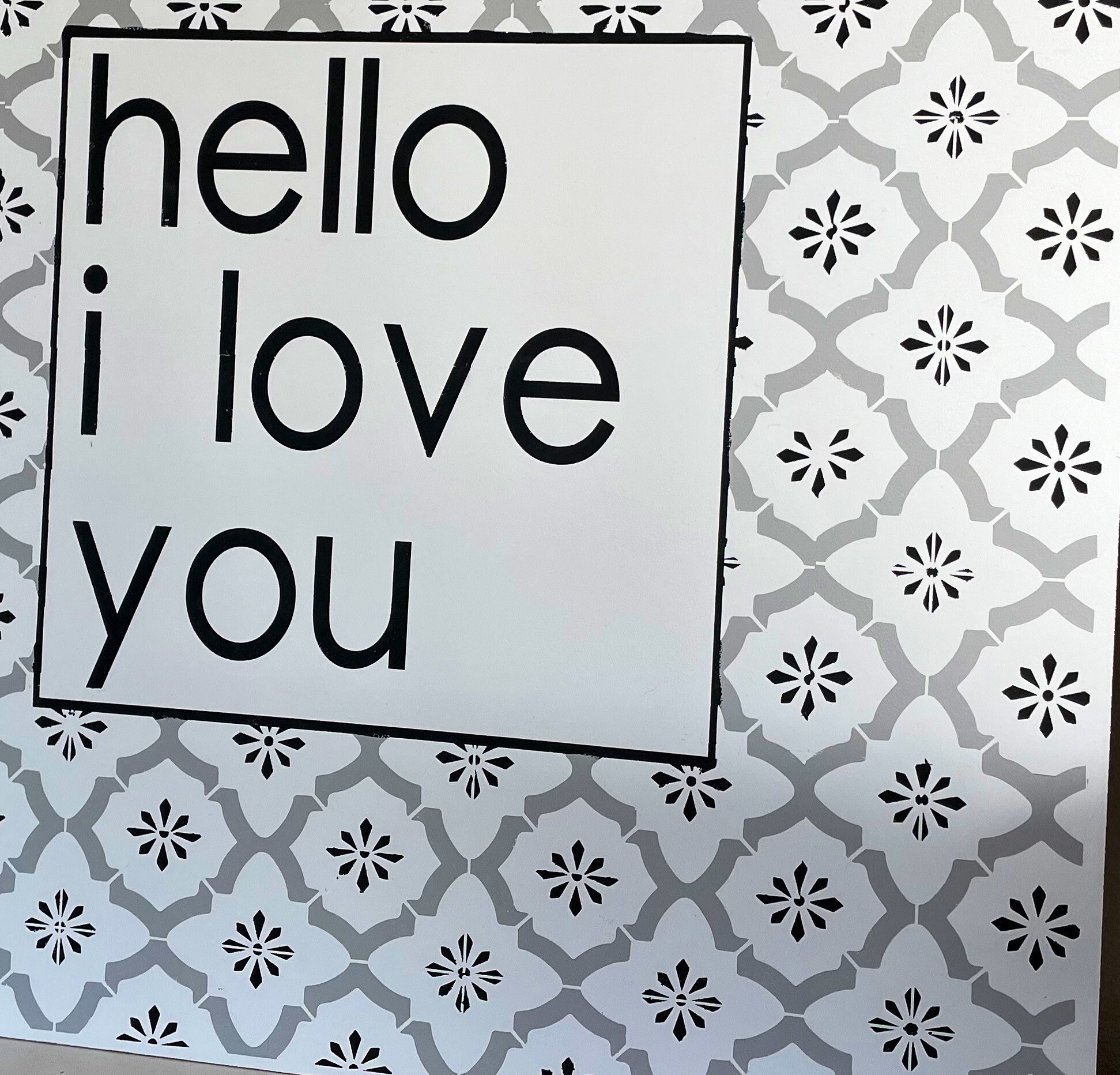 Hello I love you love bedroom sign living room decor | Etsy