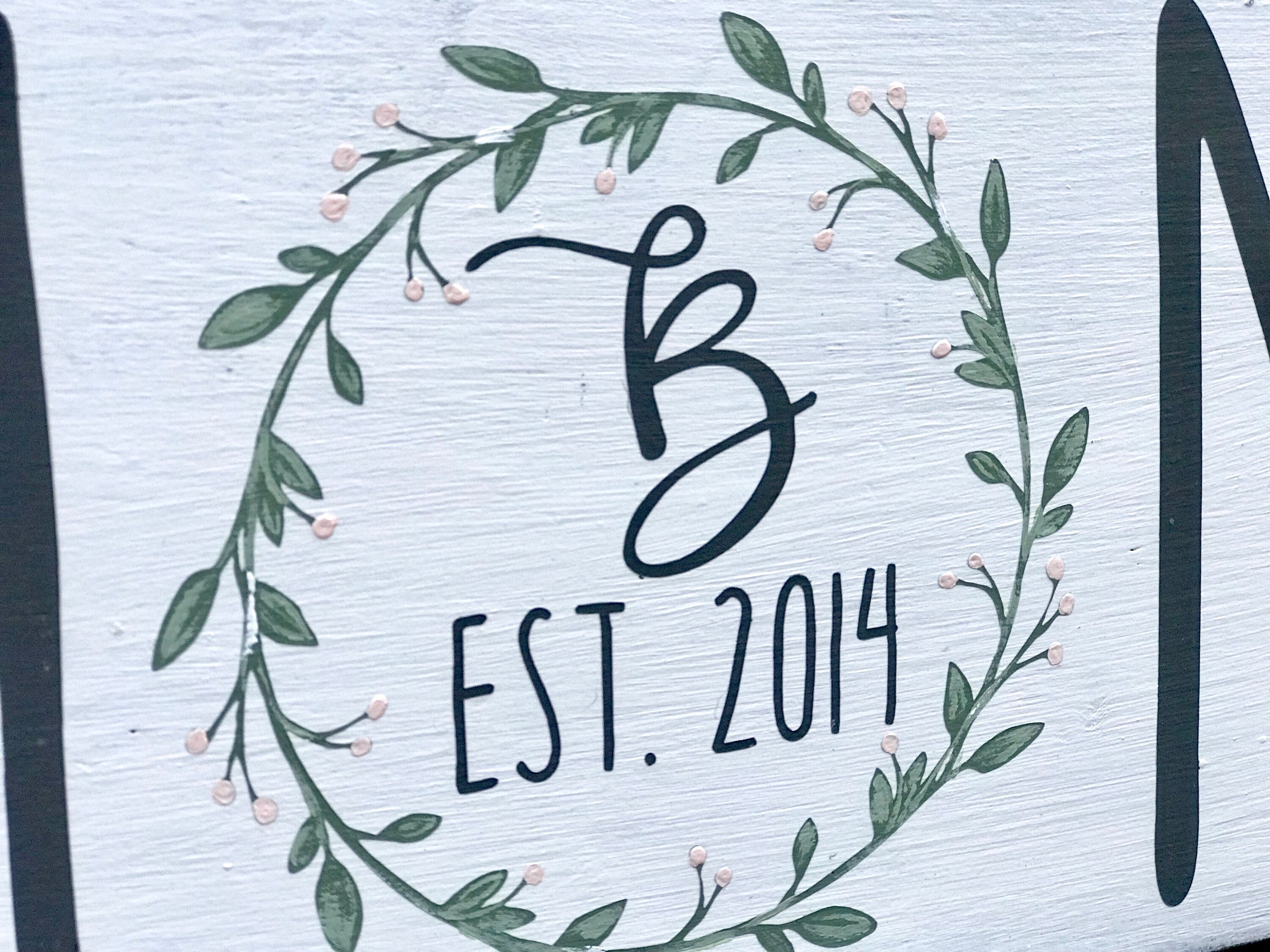 Home Established Sign Home Home Sign Home Wreath Sign - Etsy