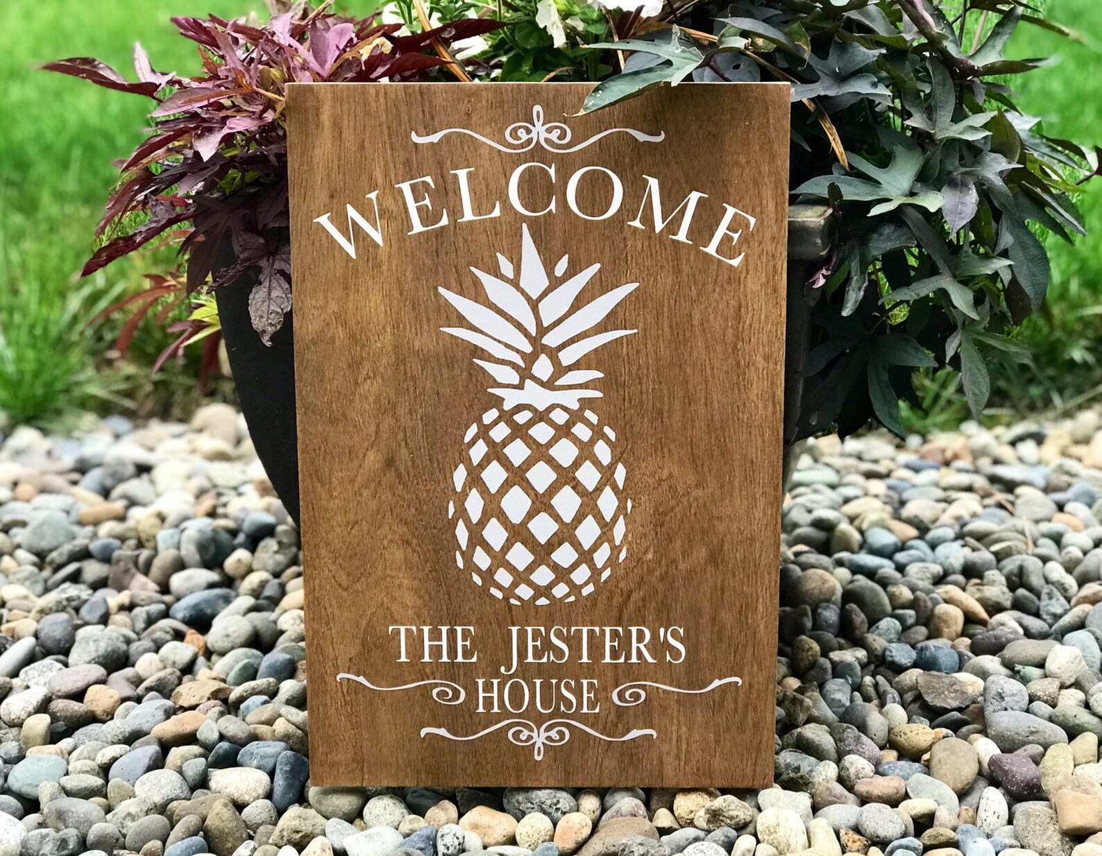 Welcome Sign Custom Welcome Sign Last Name Family Name - Etsy