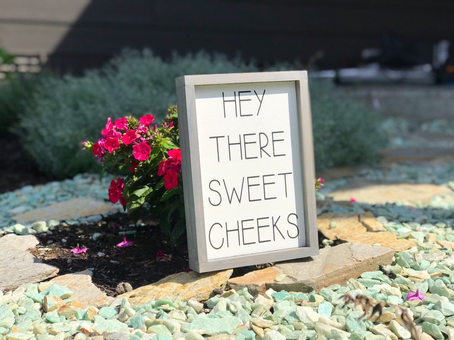 Hey There Sweet Cheeks Bathroom Sign Funny Bathroom Hey | Etsy