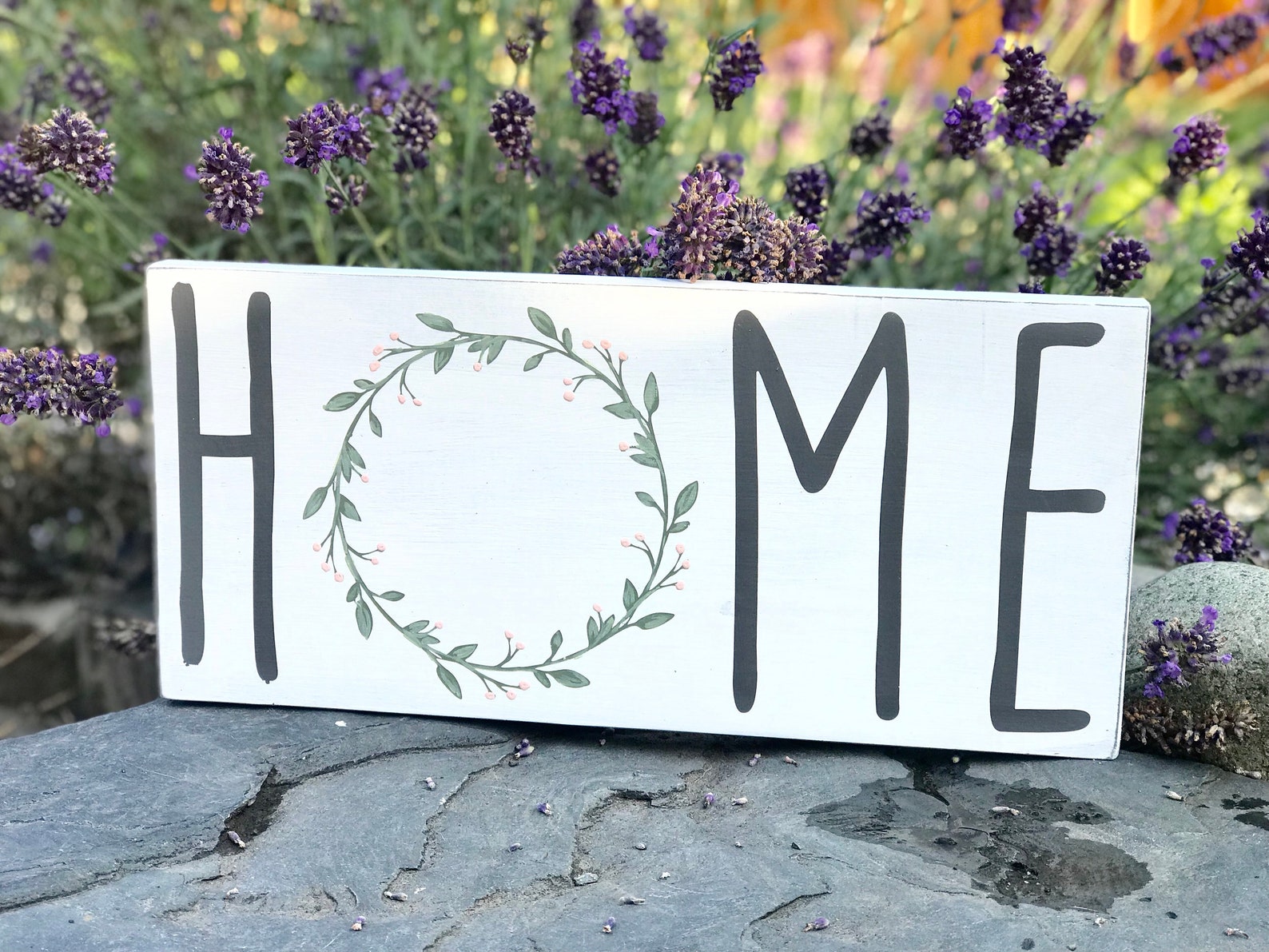 Home Established Sign Home Home Sign Home Wreath Sign - Etsy