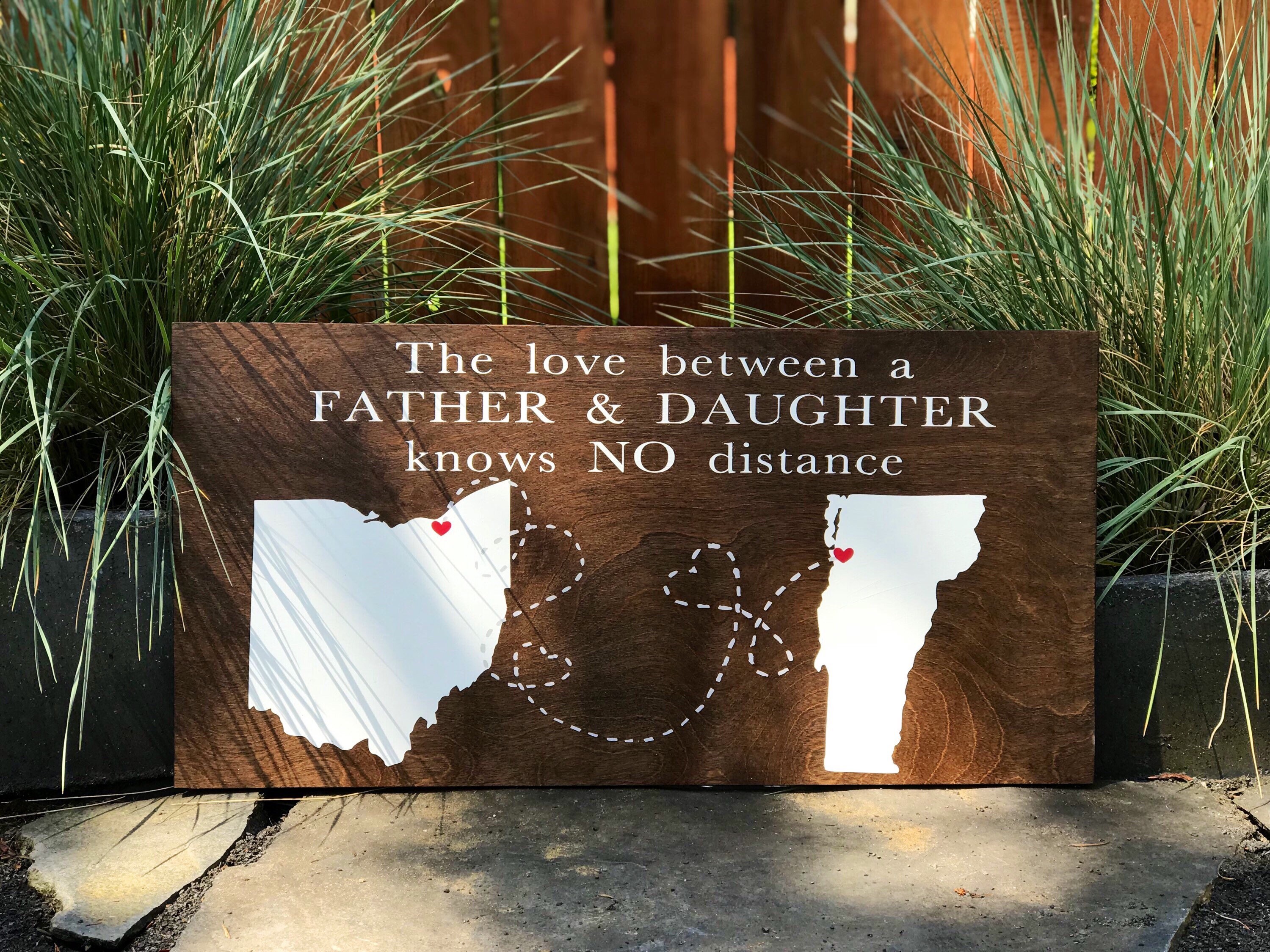 Fathers Day Fathers Day Gift Father Sign Father Daughter | Etsy