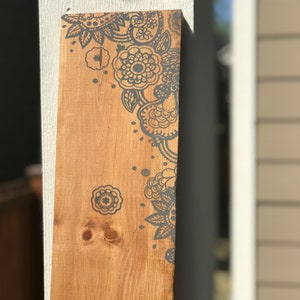 Growth Chart Ruler Growth Chart Paisley Nursery Decor Custom Sign ...